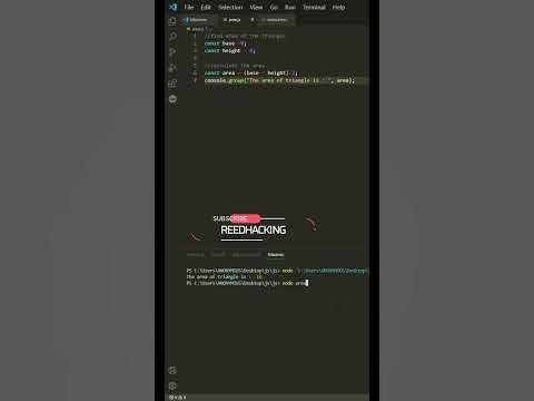 area of triangle in JavaScript | JavaScript beginner example #javascript #javascript_tutorial ...