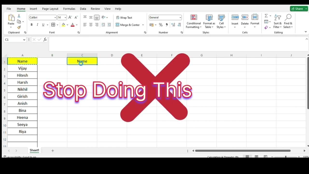 Data Transfer Rows To Column👆excel Excelshorts Excelformula Exceltips Exceltutorial