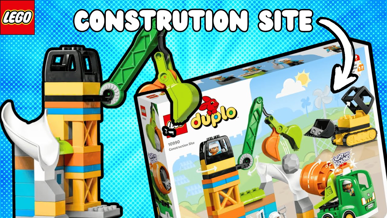 LEGO DUPLO Ep 12: Construction Site 10990 (unboxing & building) - YouTube