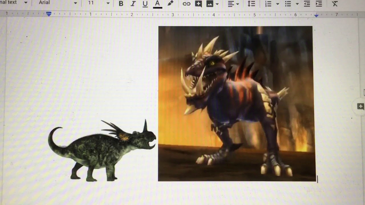 Arkosaurus gets grounded by Styracosaurus (Don’t complain about this or ...