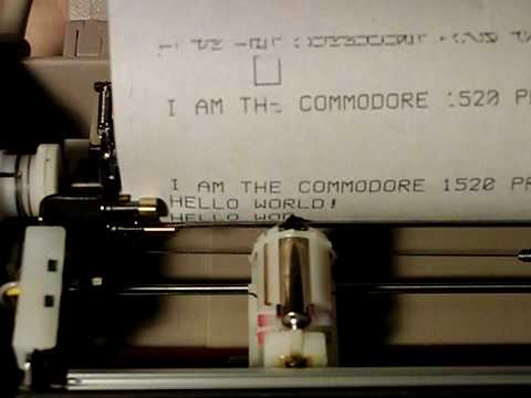 High Speed/Slow Motion Commodore 1520 Printer/Plotter - YouTube