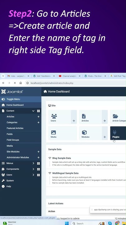 🏷️How to create Tags in Joomla 5 🏷️Tags in Joomla 5 Part - 4 #joomla #basicjoomla #joomla5 - YouTube