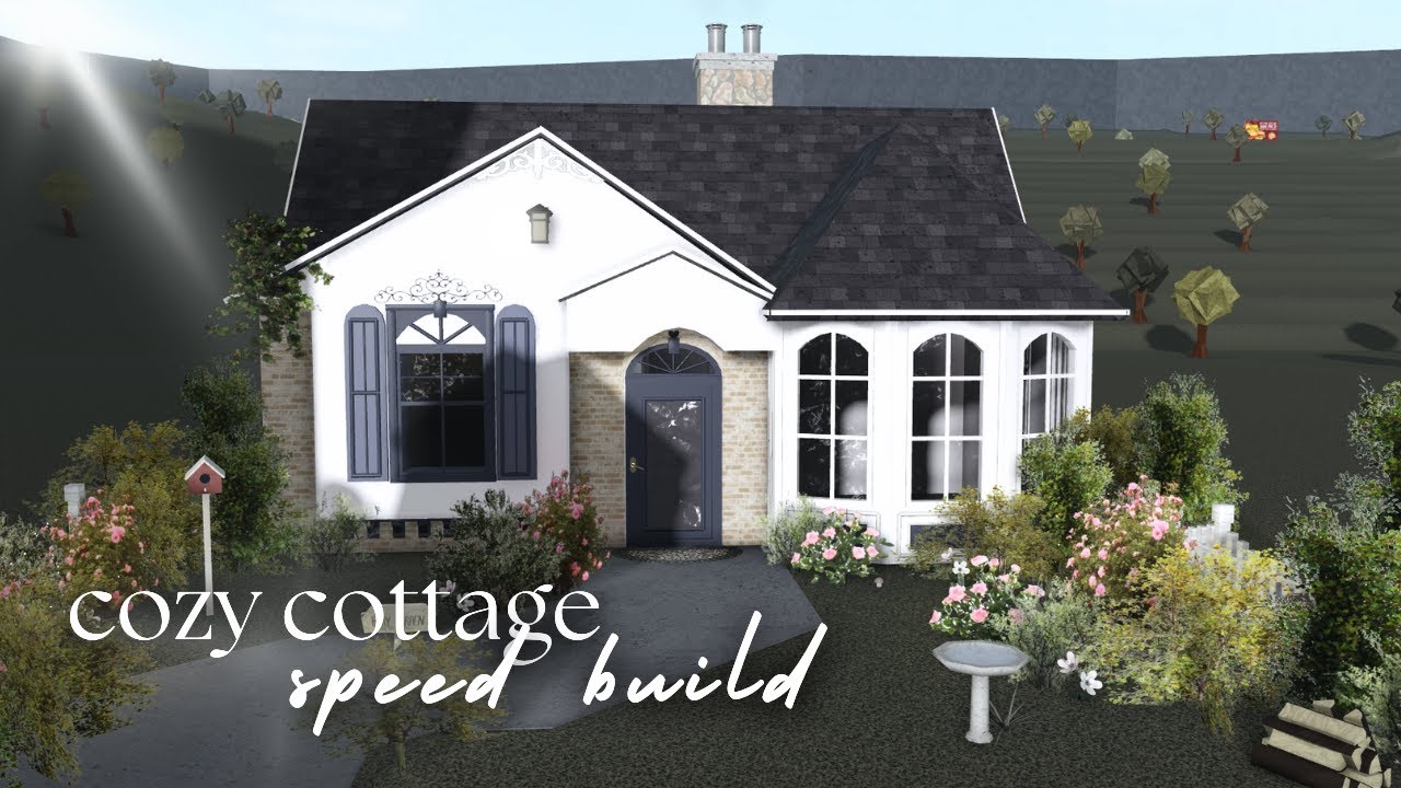cozy cottage ୨ৎ exterior speedbuild . ° . 240k | roblox bloxburg - YouTube