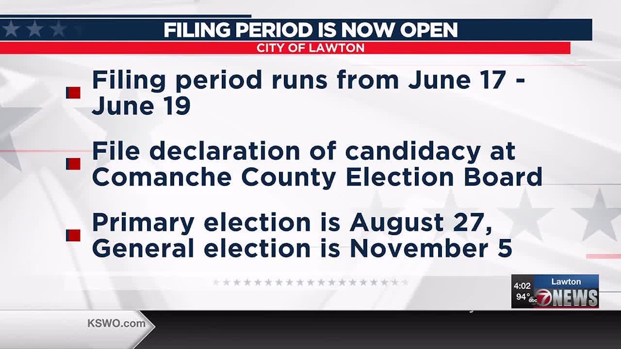 Election filing period opens for Lawton Mayor, two city council seats ...