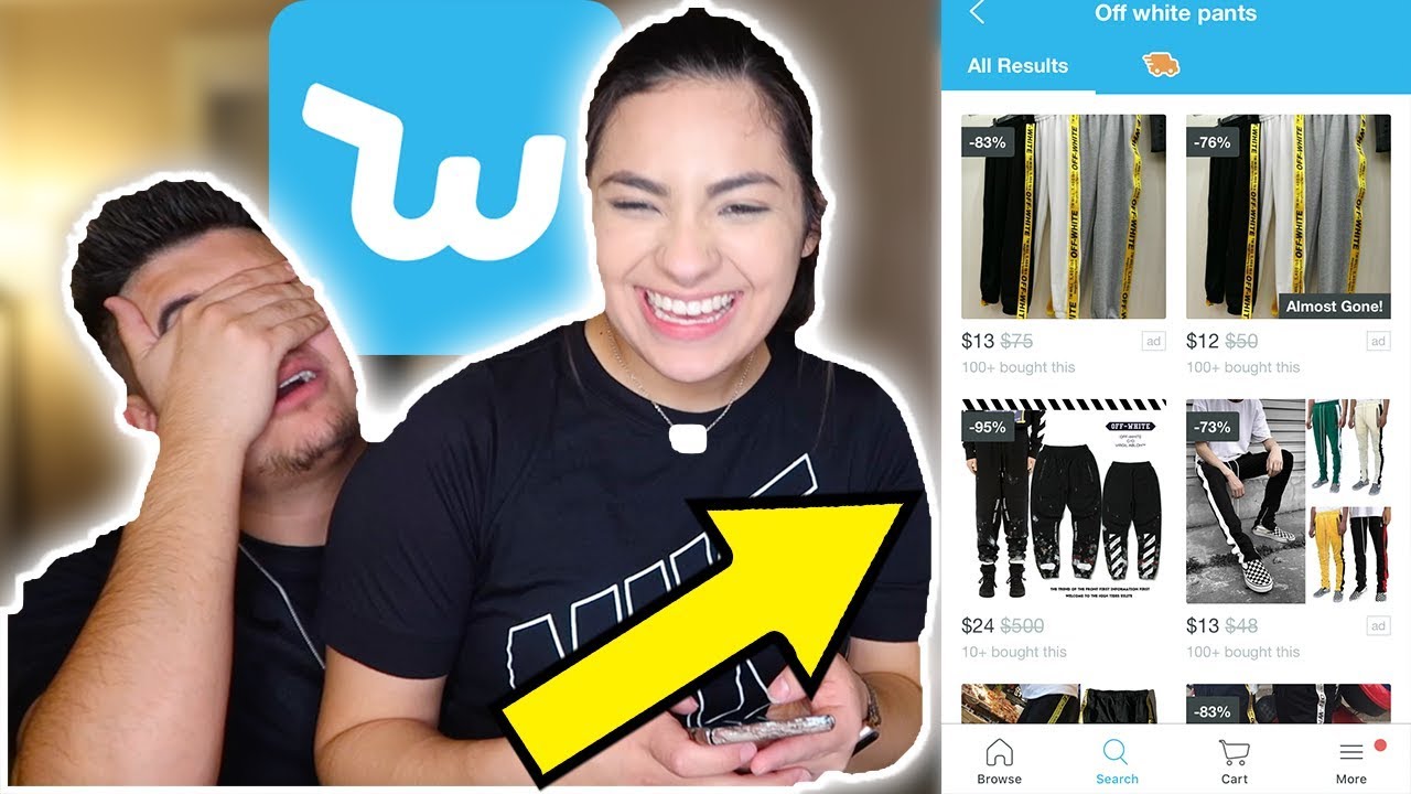 WIFE BUYS MY OUTFIT OFF WISH!! (OFF WHITE, HYPEBEAST) - YouTube