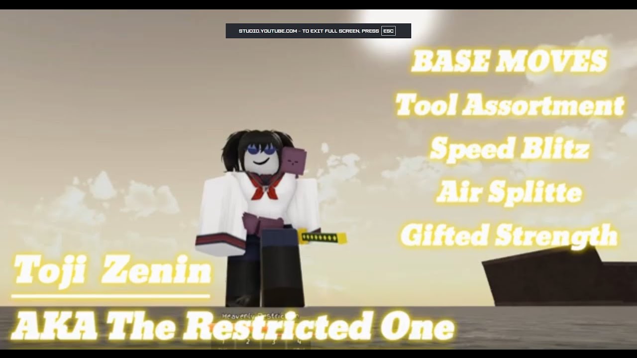Toji Zenin JJS Moveset - YouTube