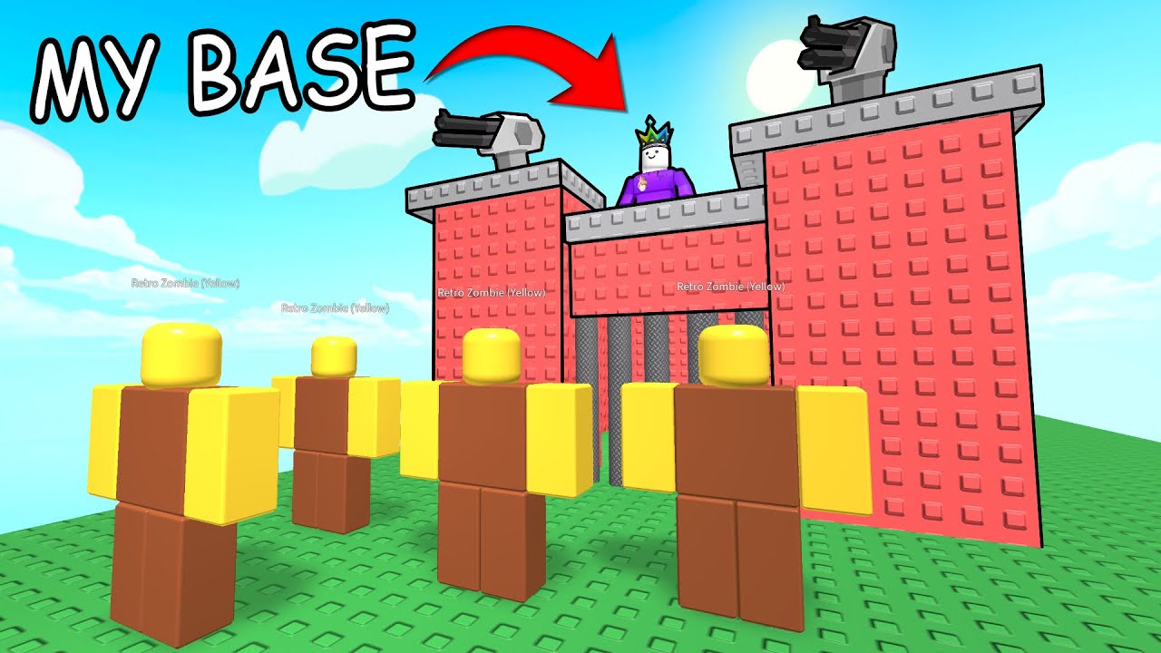 building the SAFEST BASE in Roblox build ur base... - YouTube