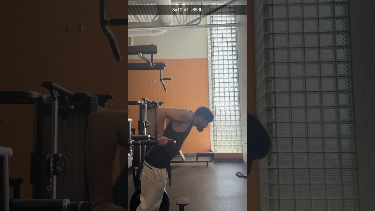 Weighted Dips x10 @ 65 lb 4.2.25 #workout #dips #pushworkout #lift #gym ...