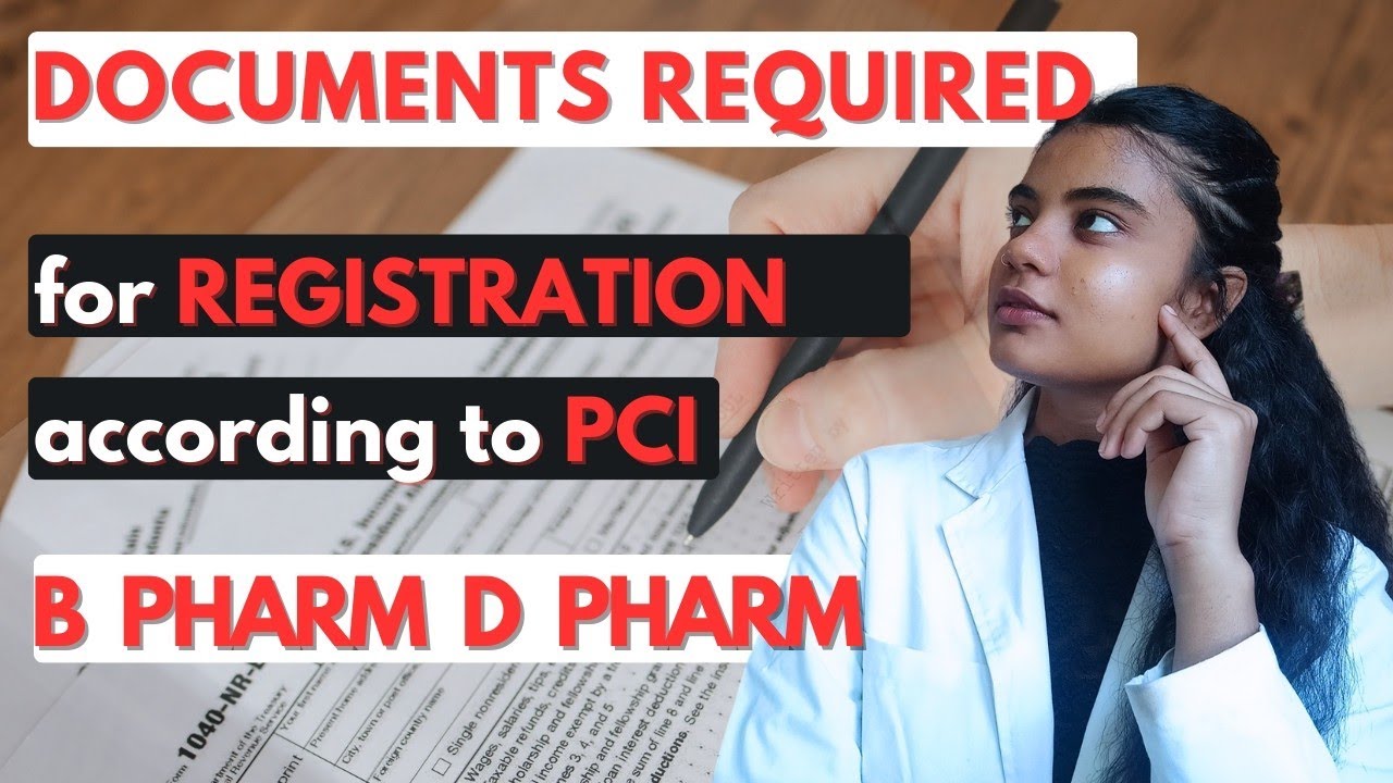 Documents Required For Pharmacy Registration According To PCI L B Pharm
