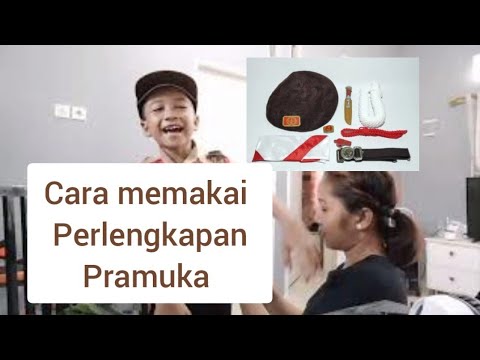 cara memakai Perlengkapan Pramuka #pramuka #sd