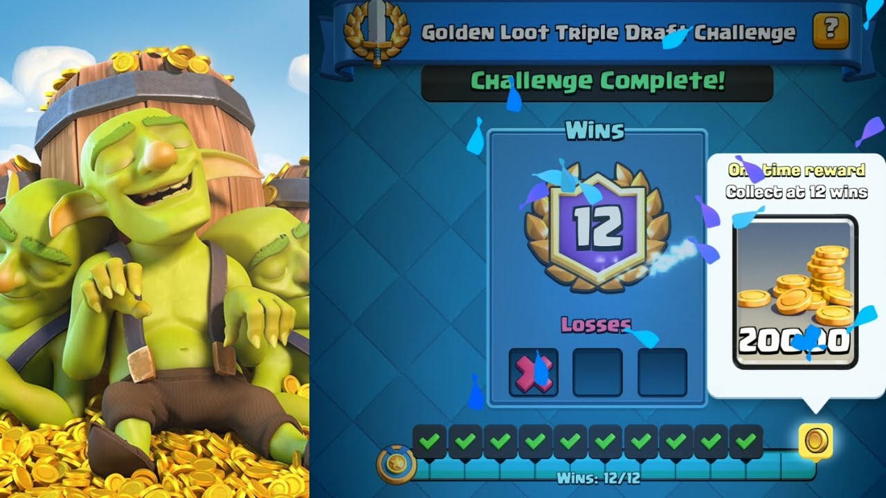 HOW TO GET 75,000 FREE GOLD | Golden Loot Triple Draft Challenge - YouTube