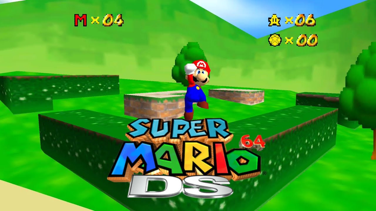 Super Mario 64 DS Edition WideScreen HD Textures Whomp's Fortress And ...