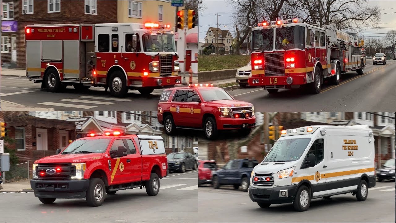 ⁴ᴷ PHILADELPHIA FIRE DEPARTMENT BOX:2321 - 2&2 RESPONSE { SQUAD 47 ...