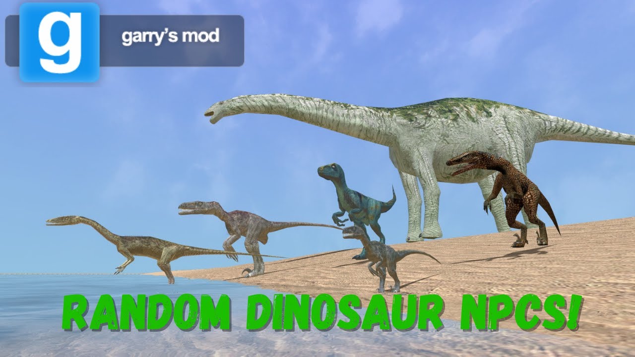 Gmod Mod Reviews: NEW Random Dinosaurs NPC Pack! - YouTube