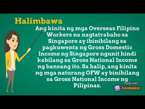 Lesson in Araling Panlipunan: Pambansang Kita GNI at GDP - YouTube