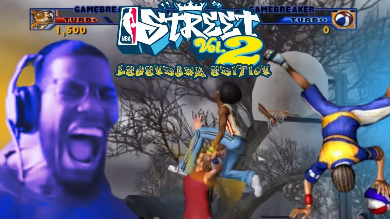 Stretch Is OVERPOWERED In NBA Street Vol 2! Stretch Vs. Biggie Littles ...