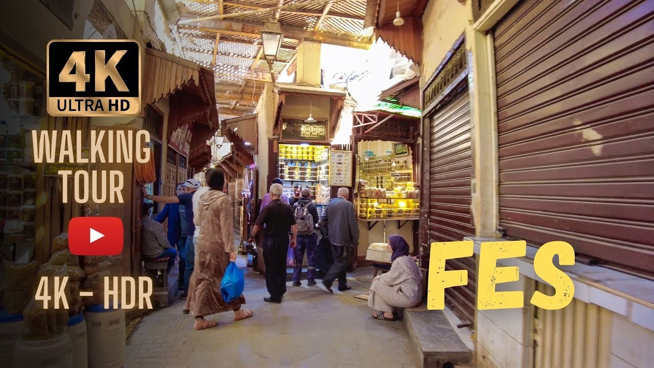 Fes, Morocco - Walking tour [4K HDR] - YouTube