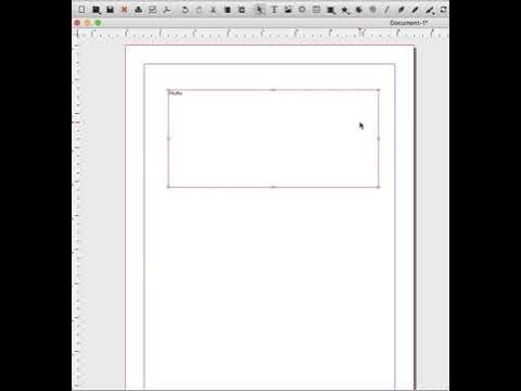 How to get rid of Scribus text box/image box outline. - YouTube
