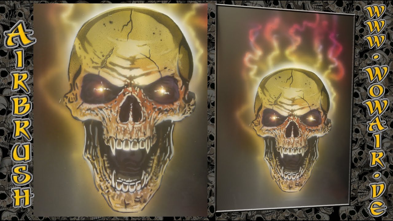 Airbrush By Wow No 508 New Skull Do I Need To Clean The Stencil Airbrush By Wow No 508 New Skull Do I Need To Clean The Stencil