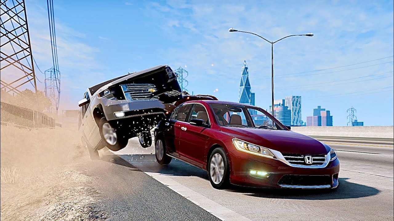 BeamNG Drive - Realistic Crash Compilation #1 - YouTube