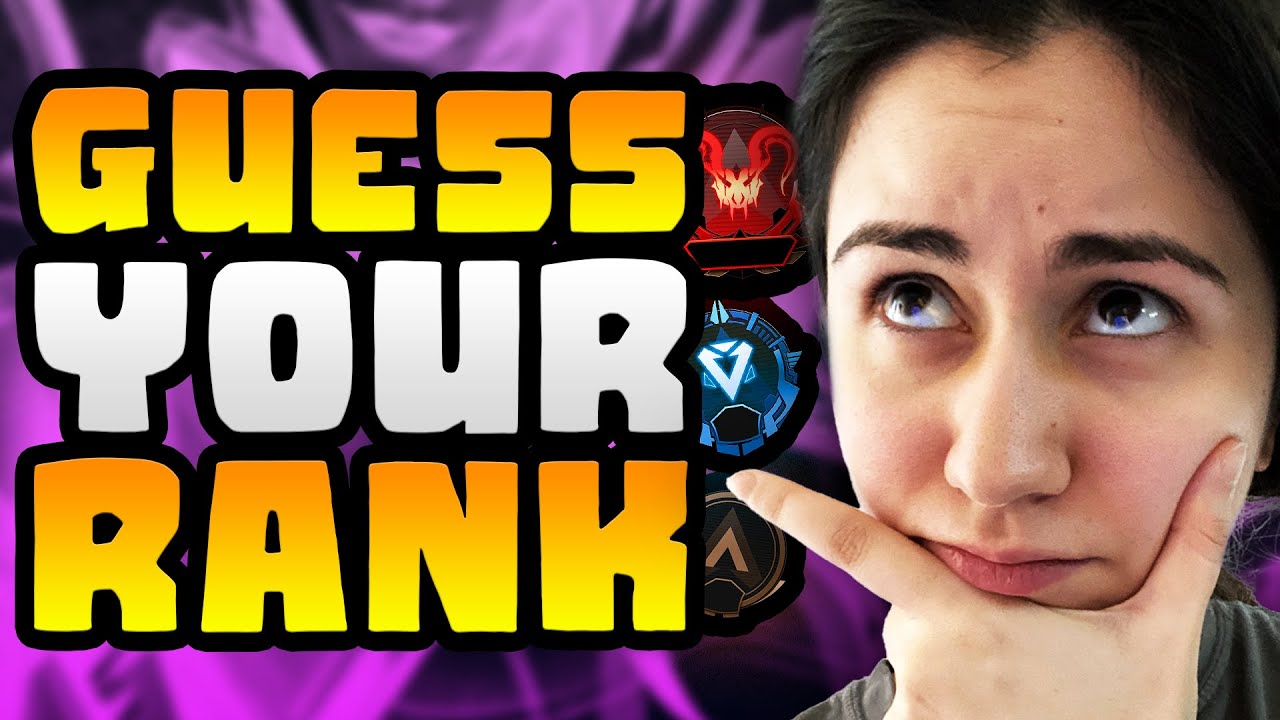 Can An Apex Legends Pro Guess Your Rank? | TSM GuhRL - YouTube