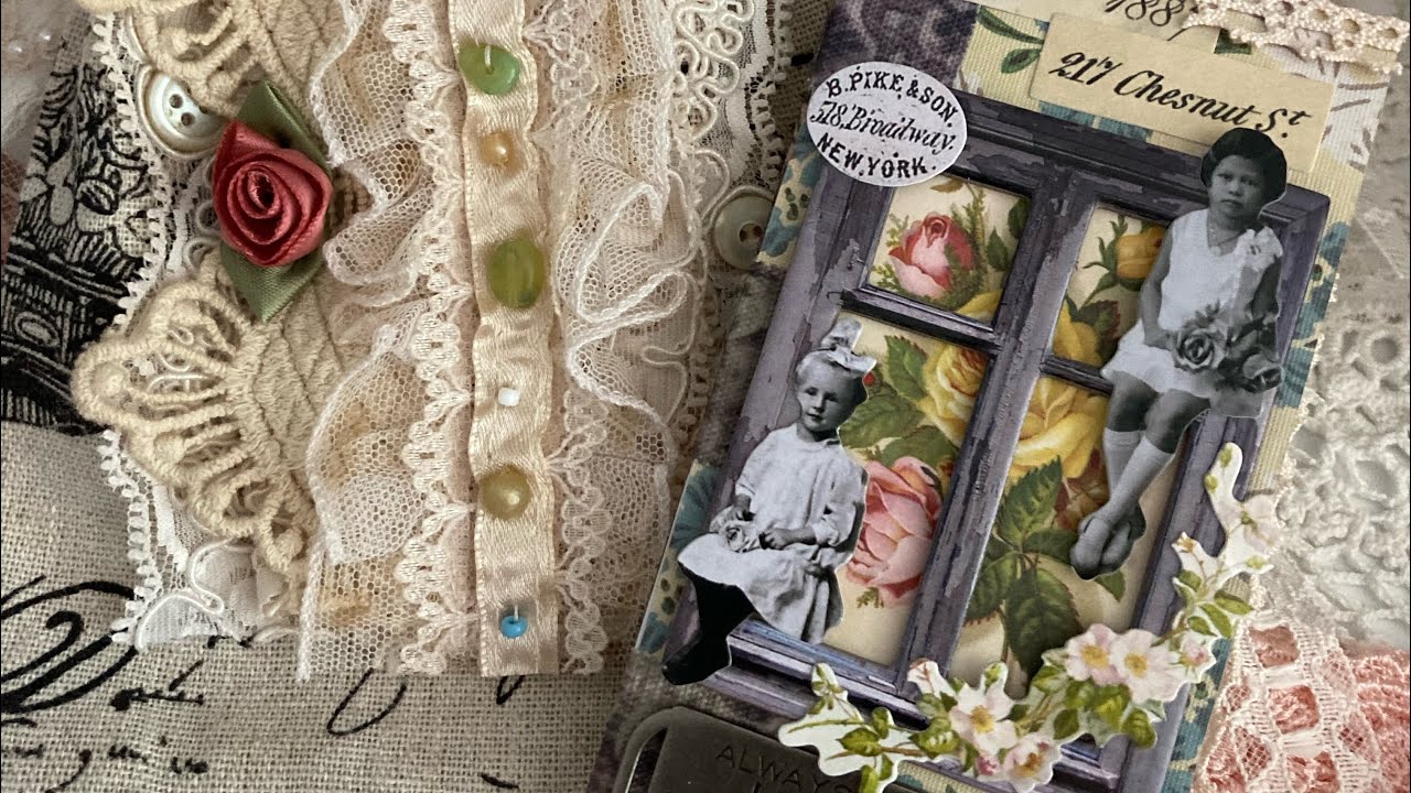 Tim Holtz Mini Book & Pouch - YouTube