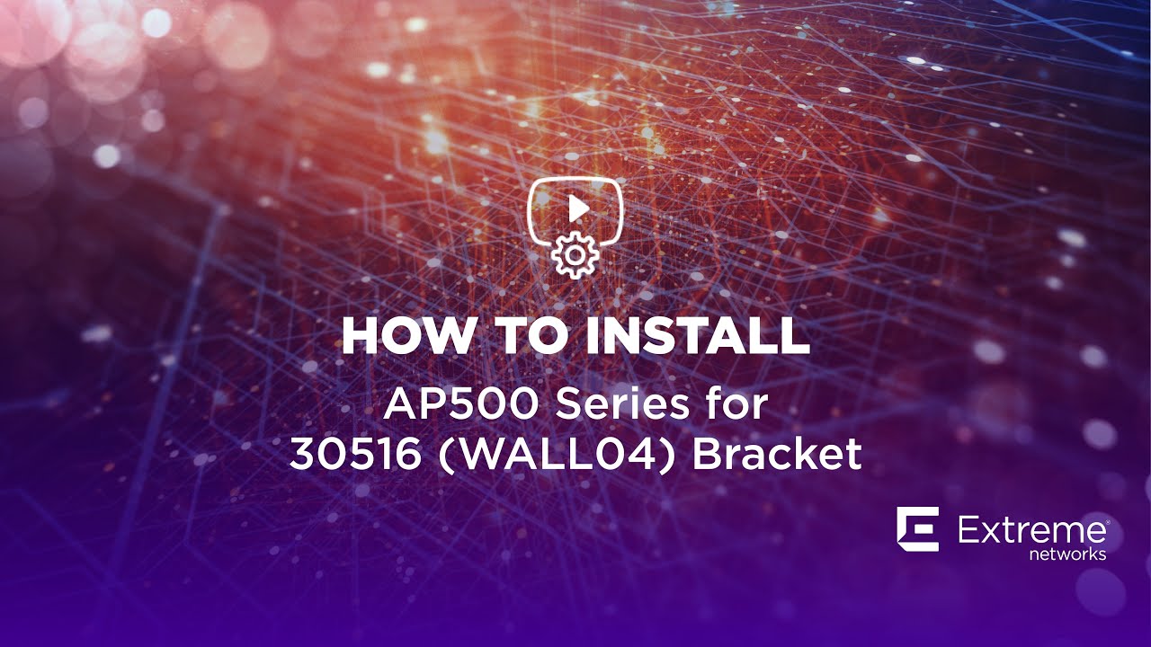 AP500 Series Installation Using 30516 (WALL04) Bracket - YouTube