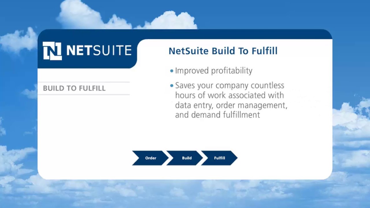 NetSuite Build to Fulfill - YouTube