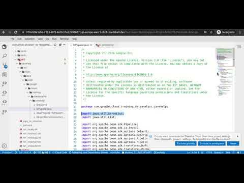 Qwiklabs # Serverless Data Analysis with Dataflow : MapReduce in Dataflow (Java) - YouTube