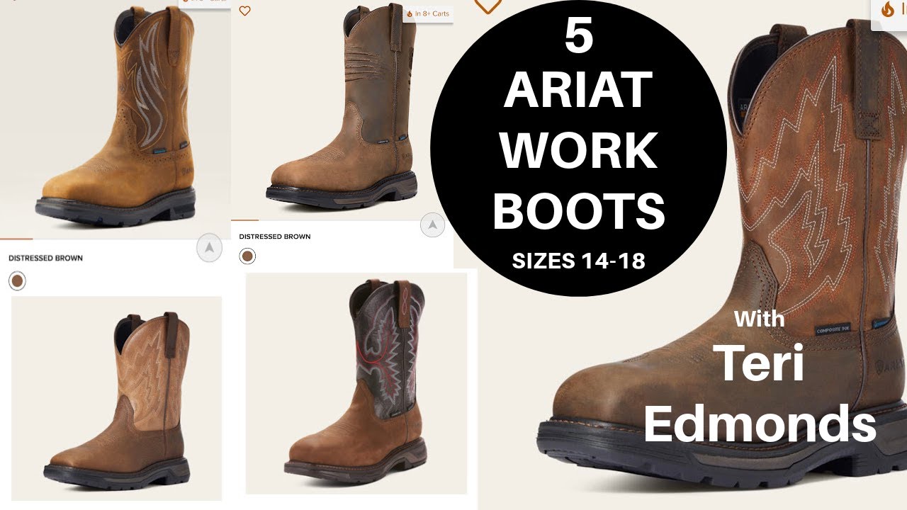 5 Ariat Workboots Size 15-18! - YouTube