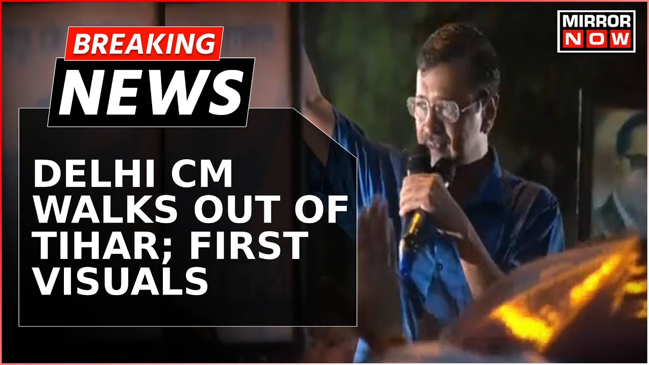 Breaking News | Delhi CM Kejriwal Walks Out Of Tihar Jail; Delivers Emotional Speech | First ...