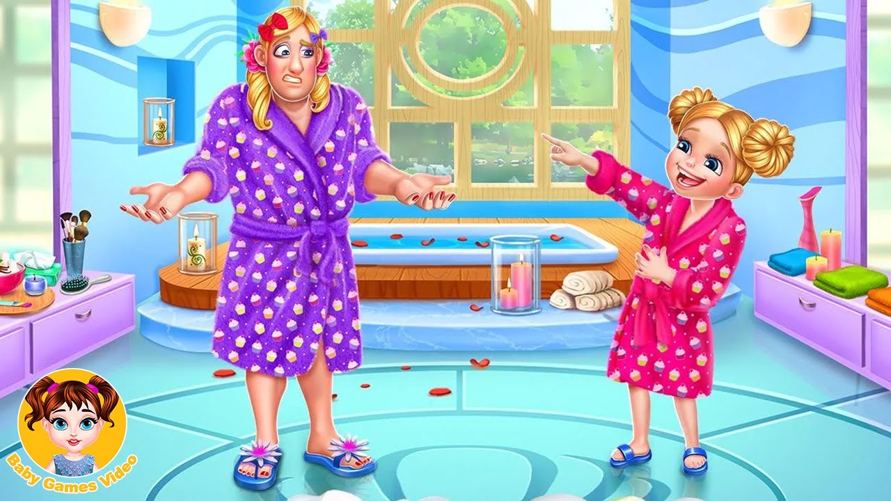 Crazy Spa Day With Daddy - TabTale Games - YouTube