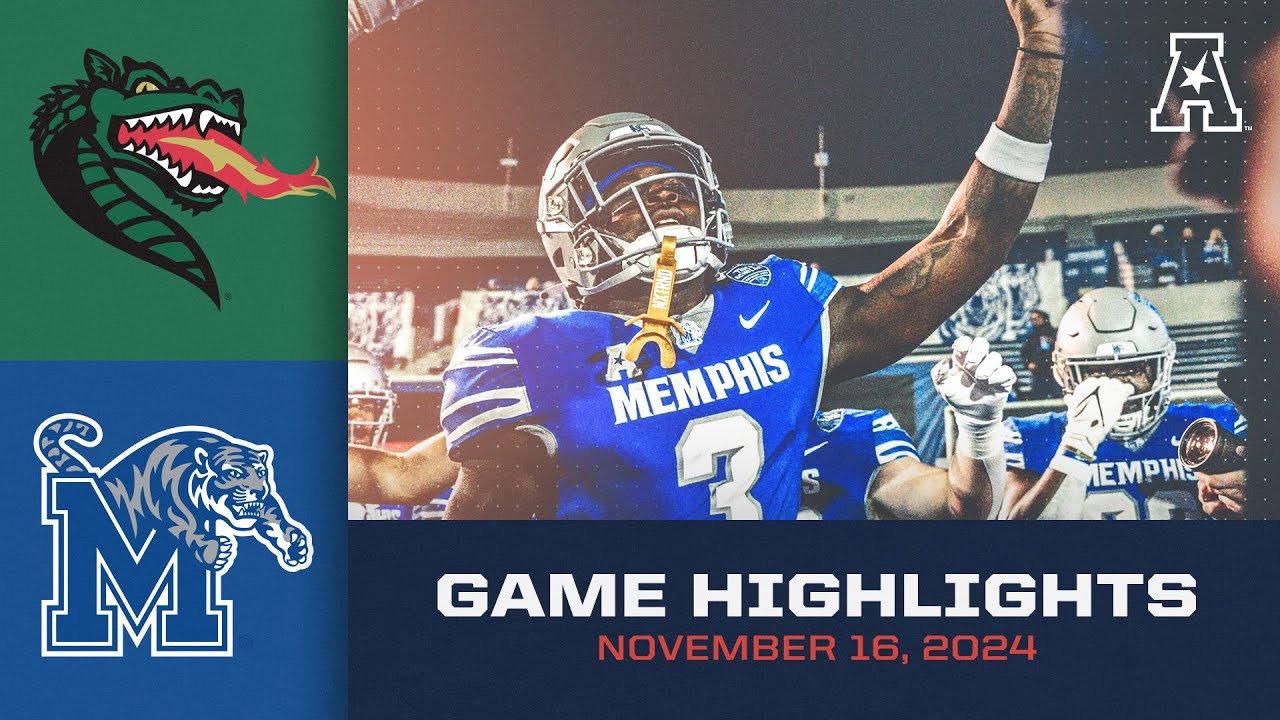 Game Highlights: UAB vs Memphis Football (Nov. 16, 2024) - YouTube