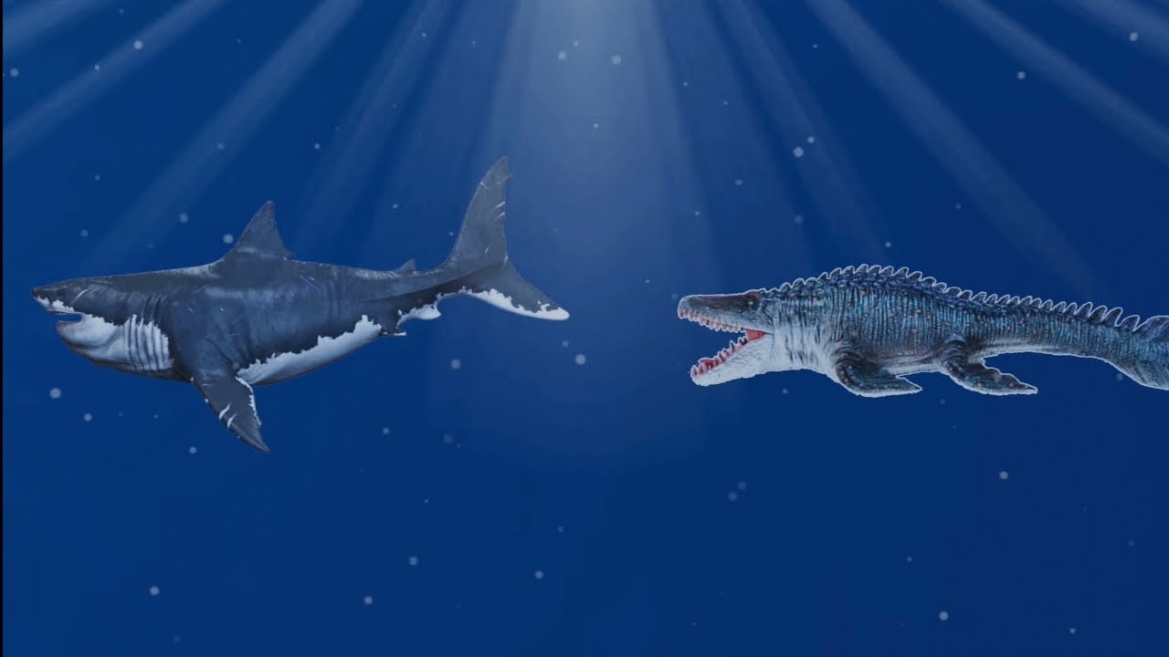 megalodon vs mosasaurus - YouTube
