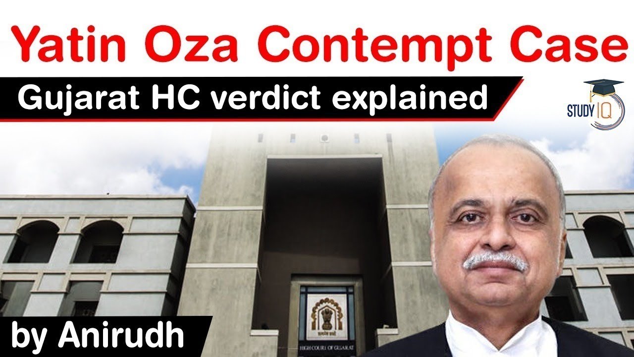 Gujarat High Court Contempt Case against Yatin Oza - Gujarat HC verdict ...
