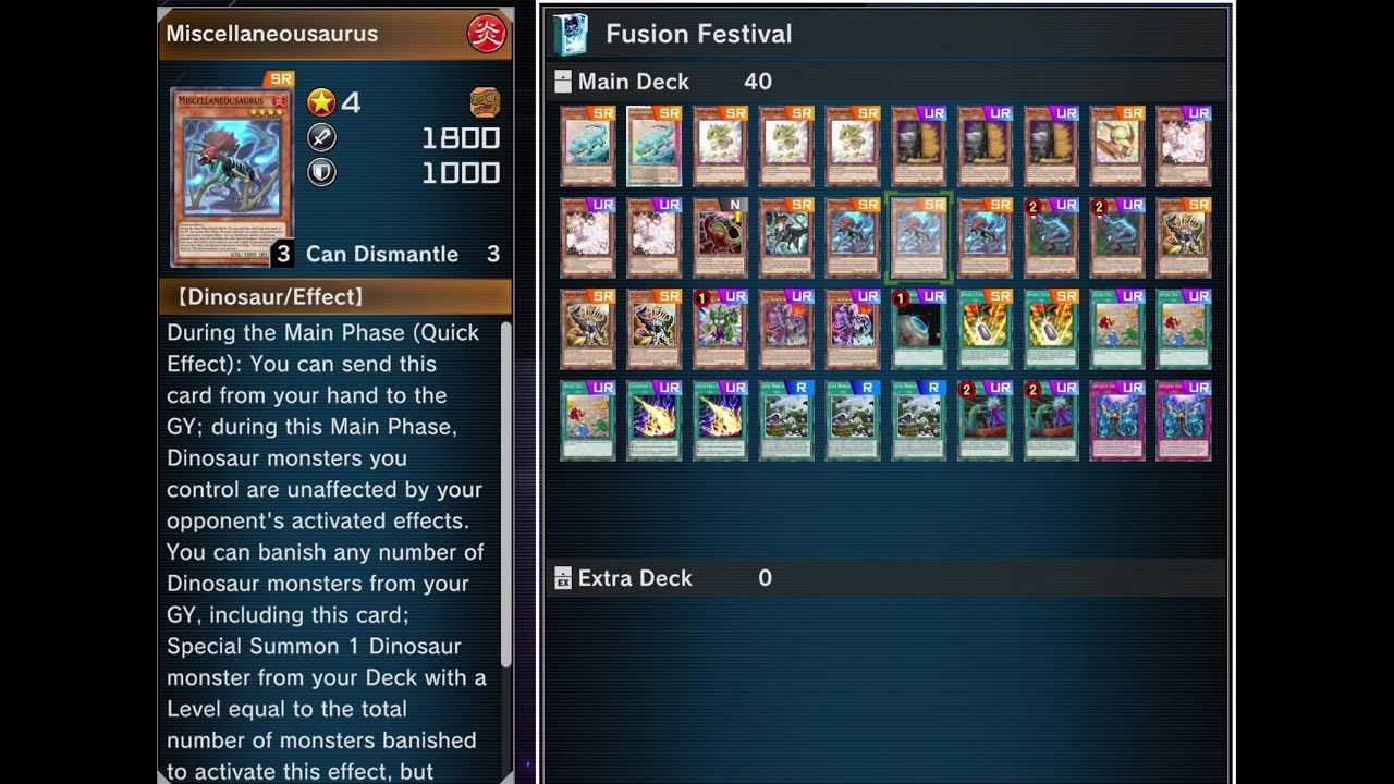 Best Deck For Fusion Festival( No Extra Deck)!!! Yu Gi Oh Master Duel ...