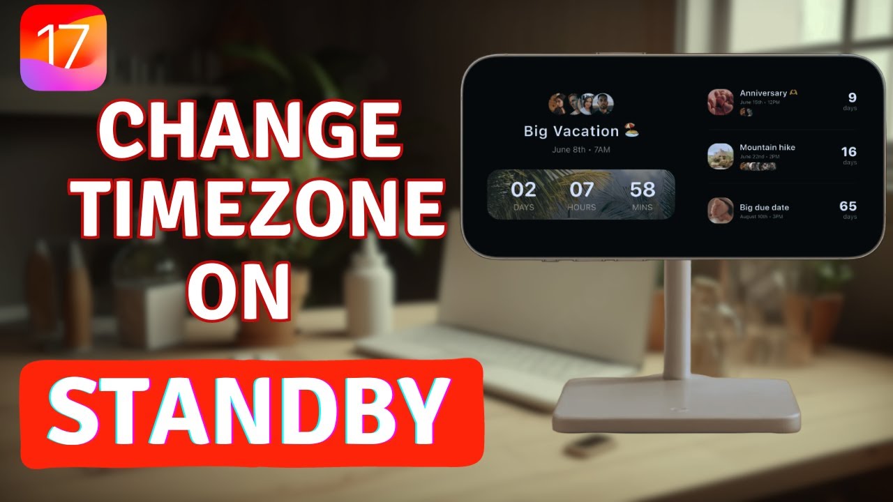 How To Change Time Zone On StandBy Mode iOS 17 - YouTube