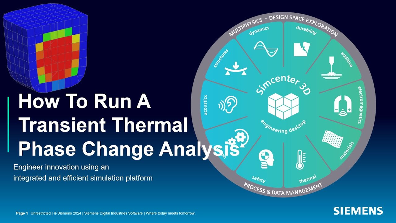 How To Run A Transient Thermal Phase Change Analysis - YouTube