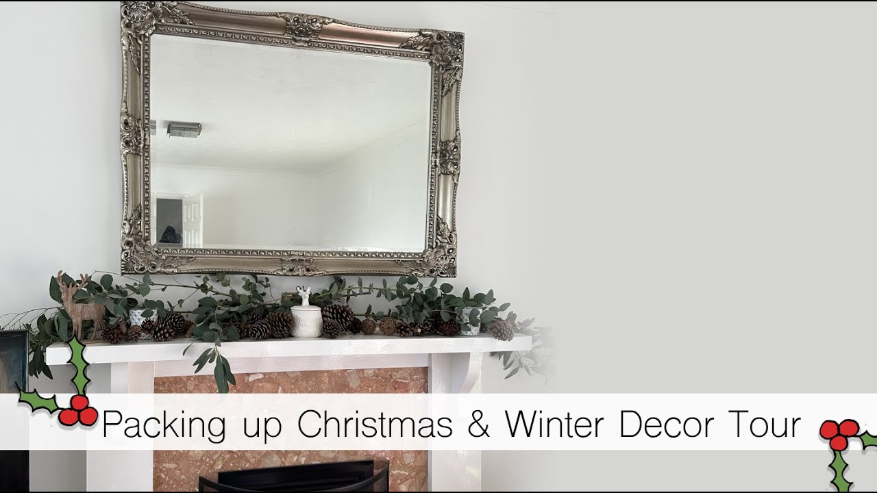 Packing up Christmas & Winter Decor Tour - YouTube