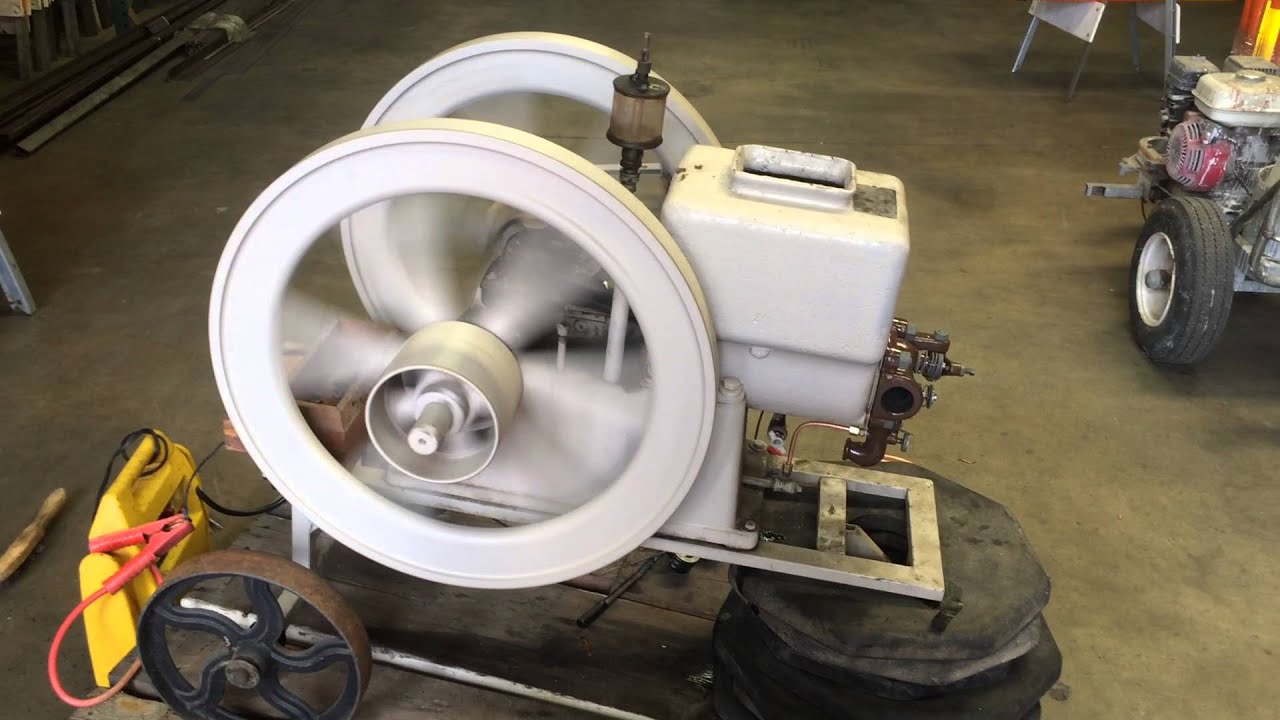 Rock Island 1915 2HP Engine First Run - YouTube