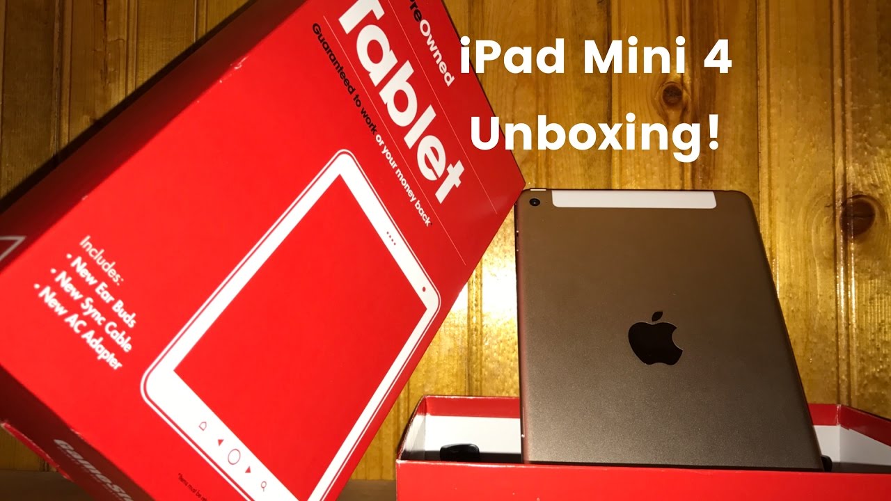 iPad Mini 4 Unboxing (GameStop Refurbished) 128GB Cellular! - YouTube