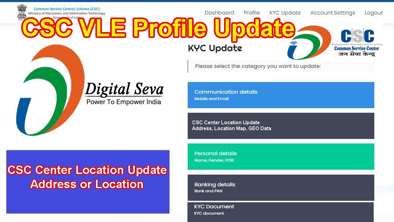 How to Change CSC Center Location or Address, CSC GEO data update | CSC ...