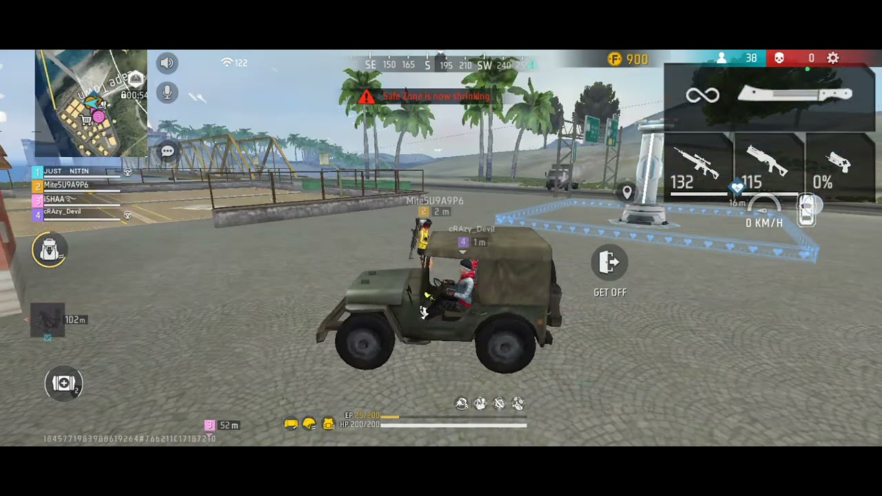 FREE FIRE GAMEPLAY RANKED#MITE#CRAZY 👿 - YouTube