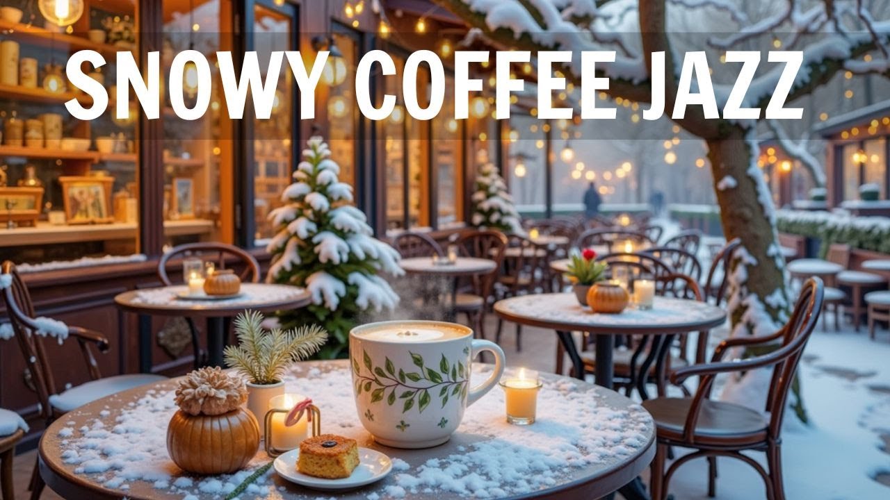 Winter Coffee Jazz - Cozy Snowy Cafe Bossa Nova Piano for Relaxation ...