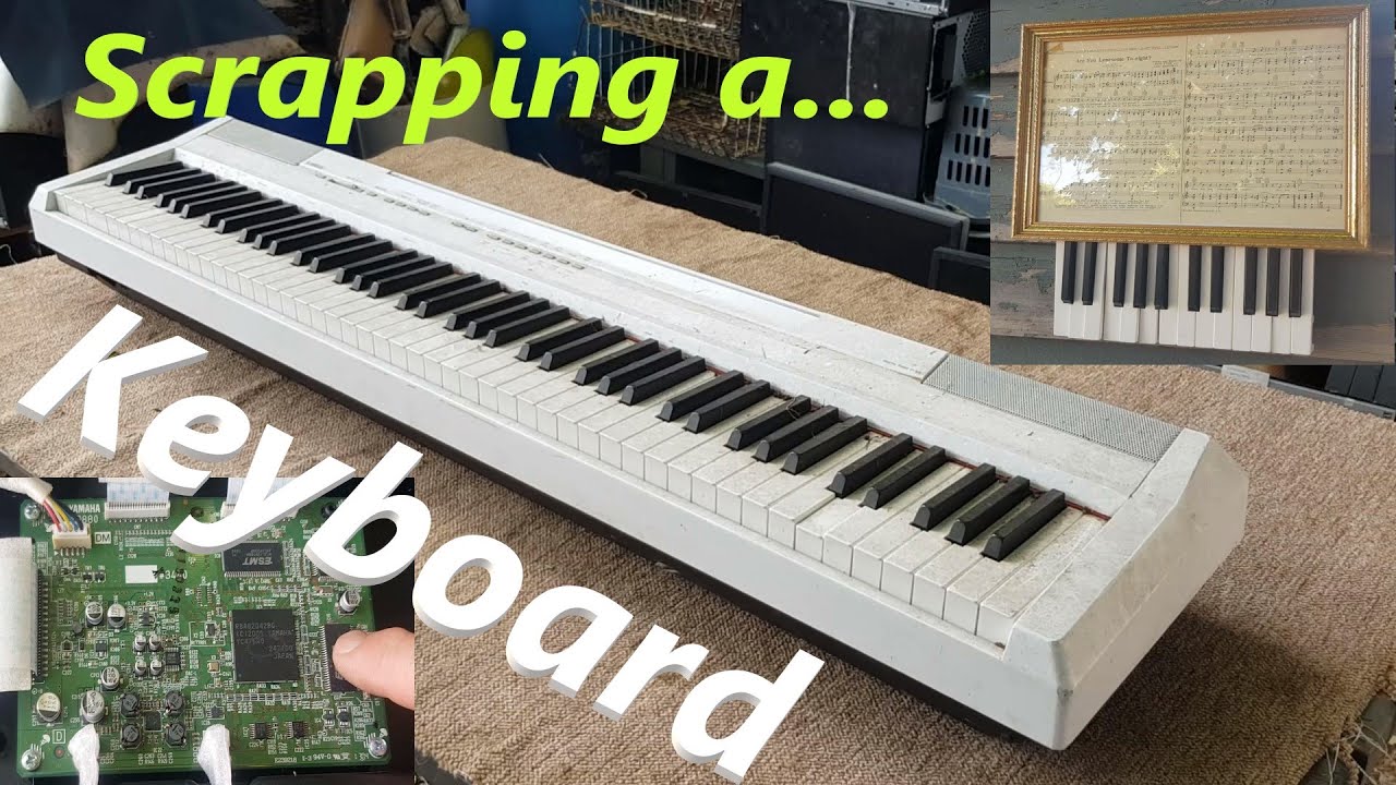 Scrapping out a Yamaha electronic keyboard digital piano P-105. What's ...