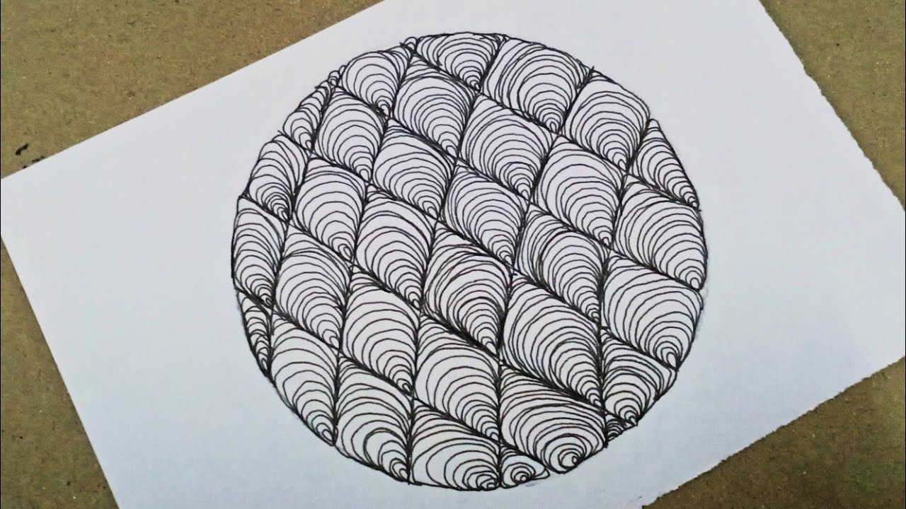 27/100 days zentangle project || Daily challenge #27 - YouTube