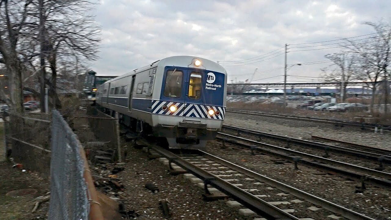 Metro North M3's leave Tarrytown - YouTube