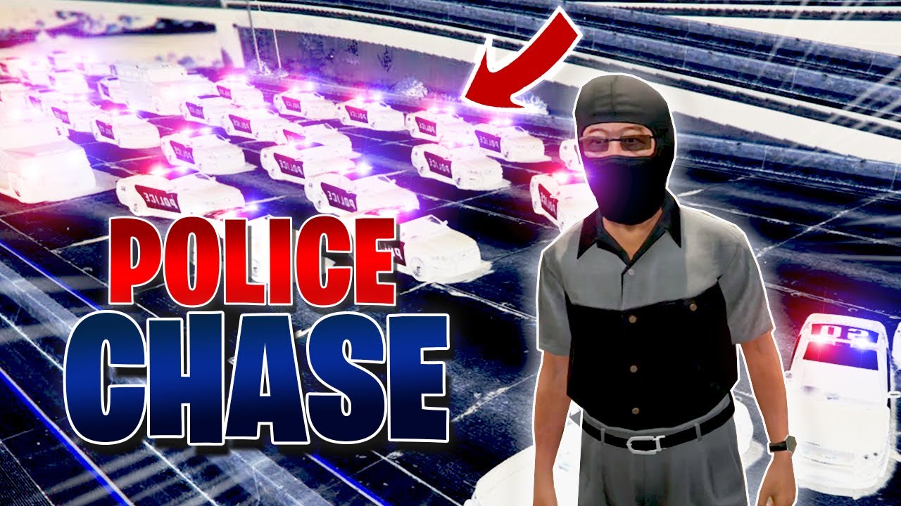 The BIGGEST Police Chase of ALL TIME (we climbed a building) - YouTube