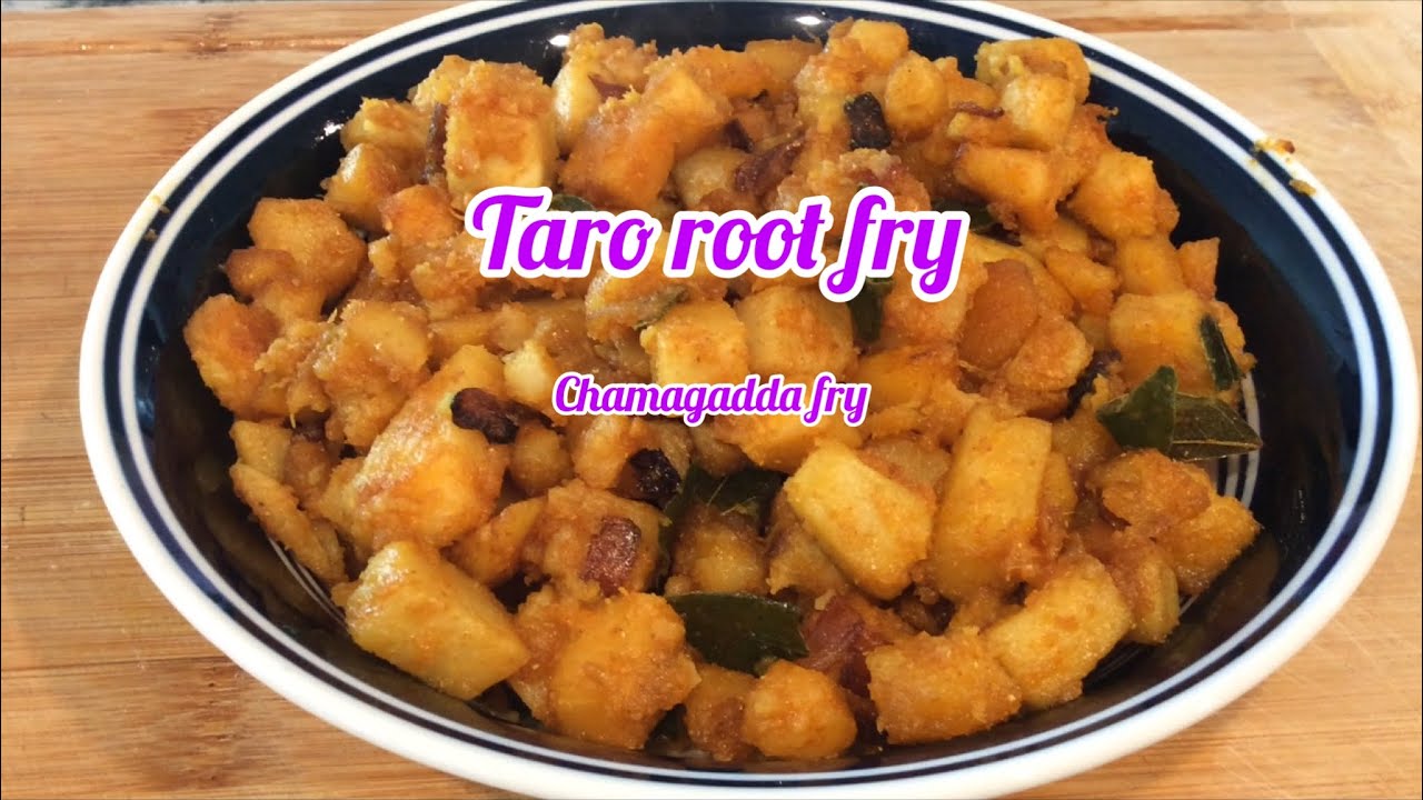 Taro root fry | chamagadda fry || restaurant style recipes - YouTube