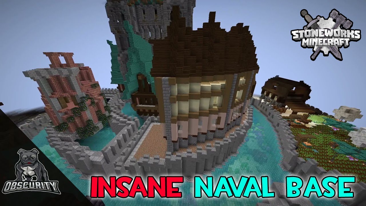 Night Water Port: The Craziest Naval Base In All Of Minecraft - YouTube